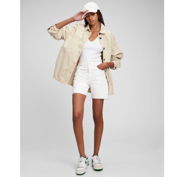 GAP | Shorts | 6 Inch High Rise Cheeky Midi Shorts With Washwell | Poshmark